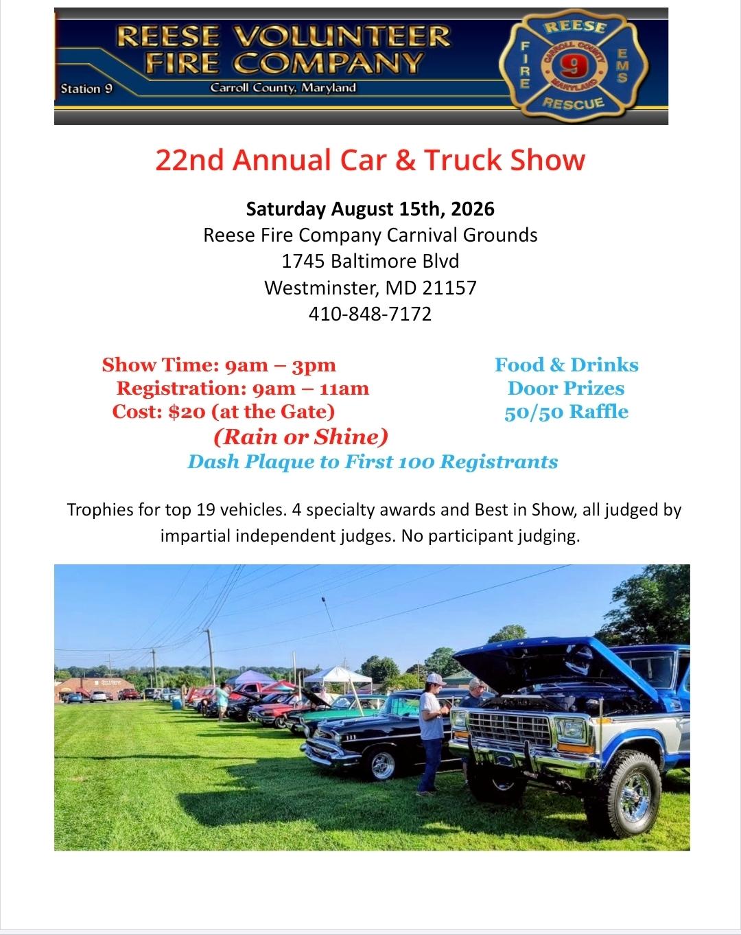 22nd Annual Car & Truck Show - Car Show Calendar | AutoShowList